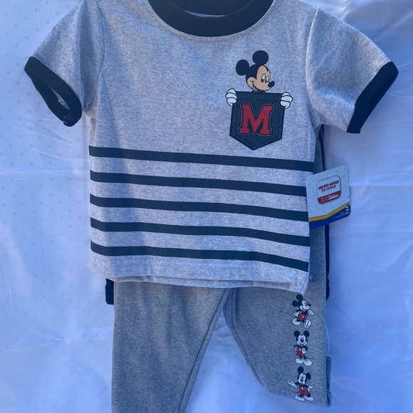 Disney | Matching Sets | Cute Baby Boy 3 Piece Set Mickey Mouse ...